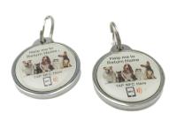 China NFC Animal ID Tags RFID Pet Key Ring with 213/215 Chip, 13.56MHz Frequency and 2-5cm Reading Range for sale