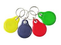 China ABS Material 13.56MHz RFID Key Fob Tag - 35x35mm to 85.5x54mm Sizes with 1024-2048 Bit Memory for Chain Management for sale