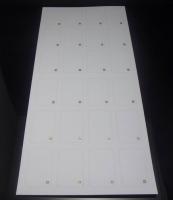 China White Matt PVC or PETG HF RFID Inlay Sheet 4x6 Customized - 0.47mm Thickness, 13.56MHz Frequency for sale