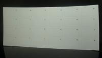 China White Matt PVC or PETG HF RFID Inlay Sheet 4x6 Customized - 0.47mm Thickness, 13.56MHz Frequency for sale