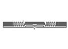 China Impinj Monza 4 Chip UHF Wet Inlay 6×105mm Antenna 13.56MHz RFID for ID Cards and Loyalty Programs for sale