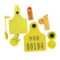 China UHF RFID Animal Ear Tags TPU Material 5m Read Range 100K Write Cycles for Livestock Monitoring for sale