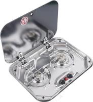 China Hot Sales RV Cooker Gas Built-in 2 Burner camping Gas Stove LPG for sale