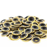 China Brass Rubber Pressure Sealing Washers , Green Copper Sealing Washers for sale