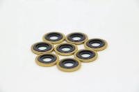 China Brass Rubber Pressure Sealing Washers , Green Copper Sealing Washers for sale