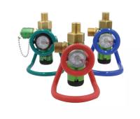China Green Portable Oxygen Regulator PC Integrate Cylinder Valve for sale