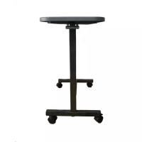 China Plastic Steel Overbed Table Medical Rolling Over Bed Hospital Stand Adjustable Desk Powder Coated for sale