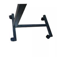 China Plastic Steel Overbed Table Medical Rolling Over Bed Hospital Stand Adjustable Desk Powder Coated for sale