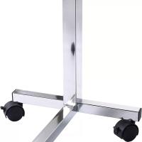 China Rotatable Double Adjustable Overbed Bedside Table With Wheels Wood Medical for sale