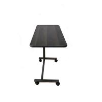 China 71.5cm Detachable Height Adjustable Hospital Bed Table Disabled Overbed Desk On Wheels for sale