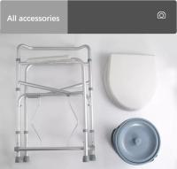 China Bedridden Medical Toilet Chair Steel Portable Rehabilitation Apparatus for sale