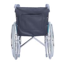 China Chromed Foldable Light Collapsible Wheelchair Hospital Steel Commode for sale