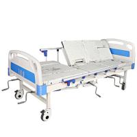 China Hospital Nursing Bed Manual 2 Crank ABS Multi-function Bed 200kg Load CE Approved for sale