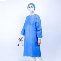 China Medical Reinforced Disposable Surgical Isolation Gown Sterile Clothes Non Woven for sale
