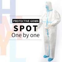 China SMS PPE Disposable Infection Control Suits Safety Protective Surgical Isolation Gown for sale