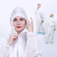 China Waterproof Disposable Infection Control Suits Safety Protective Non Woven Isolation Gown for sale