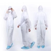China Waterproof Disposable Infection Control Suits Safety Protective Non Woven Isolation Gown for sale