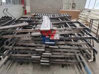 China Manual 2 cranks hospital bed Invisible cranks ABS headboard and endboard with 5' Medical silent castors for sale