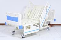 China Backrest Adjustment Hospital Nursing Bed Height Adjustment ABS Lifting Guardrail for sale