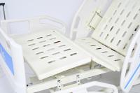 China Backrest Adjustment Hospital Nursing Bed Height Adjustment ABS Lifting Guardrail for sale