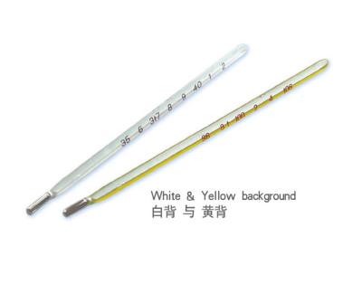 China Rectal 32c Glass Medical Thermometer Liquid Mercury Oral for sale