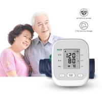 China LCD ABS Arm Cuff Blood Pressure Monitor , Plastic Upper Arm Blood Pressure Monitor for sale