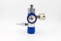 China Aluminum Brass Portable Oxygen Regulator , Click Adjustable High Pressure Regulator for sale