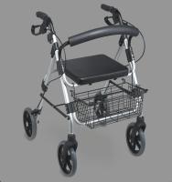 China PVC Elderly Light Collapsible Wheelchair Rollator Rolling Walker Aluminum for sale
