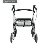 China PVC Elderly Light Collapsible Wheelchair Rollator Rolling Walker Aluminum for sale