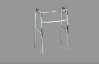 China Anti Sliding Aluminum Adjustable Folding Walker , Stable Light Weight Rollator Walker for sale