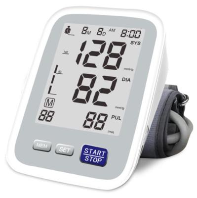 China 5v Aa Battery Automatic Upper Arm Blood Pressure Monitor LCD Home Cuff for sale