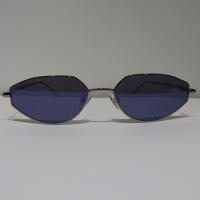 China Polygon 146mm Dark Blue Polarized Sunglasses PC AR Coating for sale