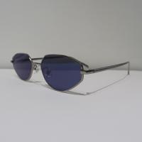 China Polygon 146mm Dark Blue Polarized Sunglasses PC AR Coating for sale