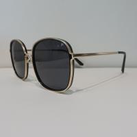 China TR90 Gold Unisex Polarized Sunglasses PC Black Anti Reflective for sale