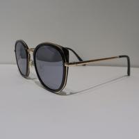 China Rectangle Anti Reflective Sunglasses Oversized Gold Polarized for sale