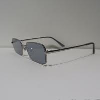China Light Blue Unisex Rectangle Polarized Sunglasses 148mm Plastic for sale