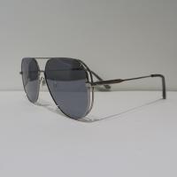 China Metal Anti Reflective Sunglasses Classic , Round Double Bridge Polarized Sunglasses for sale