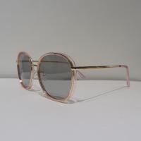 China 147mm Anti Reflective Sunglasses Acetate , Metal Polarized Butterfly Sunglasses for sale