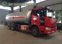 China FAW 10 Ton LPG Tank Truck , 24M3 3 Axles 6x4 Truck With Dispenser for sale