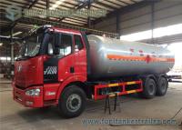 China FAW 10 Ton LPG Tank Truck , 24M3 3 Axles 6x4 Truck With Dispenser for sale