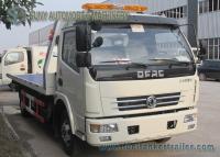China 5 Ton DFAC Road Rescue Flatbed Wrecker Tow Truck Dongfeng for sale