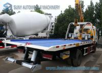 China Dongfeng Small 5 Ton Flatbed Tow Truck Crane Mounted Truck 4X2 for sale