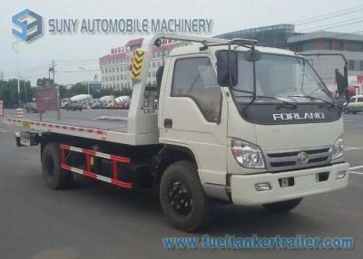 China White Foton 6 Wheeler Tow Truck , 3000KG / 5000KG Road Wrecker Truck for sale