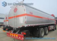 China Carbon Steel 270hp 40m3 Chemical Tanker Truck Diesel / Water / Oil Tank Trailer Truck 8x4 for sale