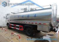 China Dong Feng 7m³ Stainless Steel Milk Tanker Truck 4x2 DFA1070SJ35D6 Chassis for sale