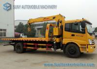 China Customized FOTON Diesel 8 Ton / 10 Ton Tow Truck With Crane for sale