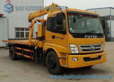 China Customized FOTON Diesel 8 Ton / 10 Ton Tow Truck With Crane for sale