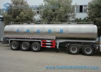 China 45m3 304 2B Edible Grade Chemical Tank Trailer 3 Axle For Milk / Liquid Food for sale