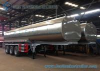 China 45m3 304 2B Edible Grade Chemical Tank Trailer 3 Axle For Milk / Liquid Food for sale