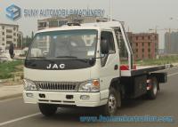 China JAC 3 Ton / 5 Ton 4 X 2 Flatbed Wrecker Truck With Single Row Cap for sale